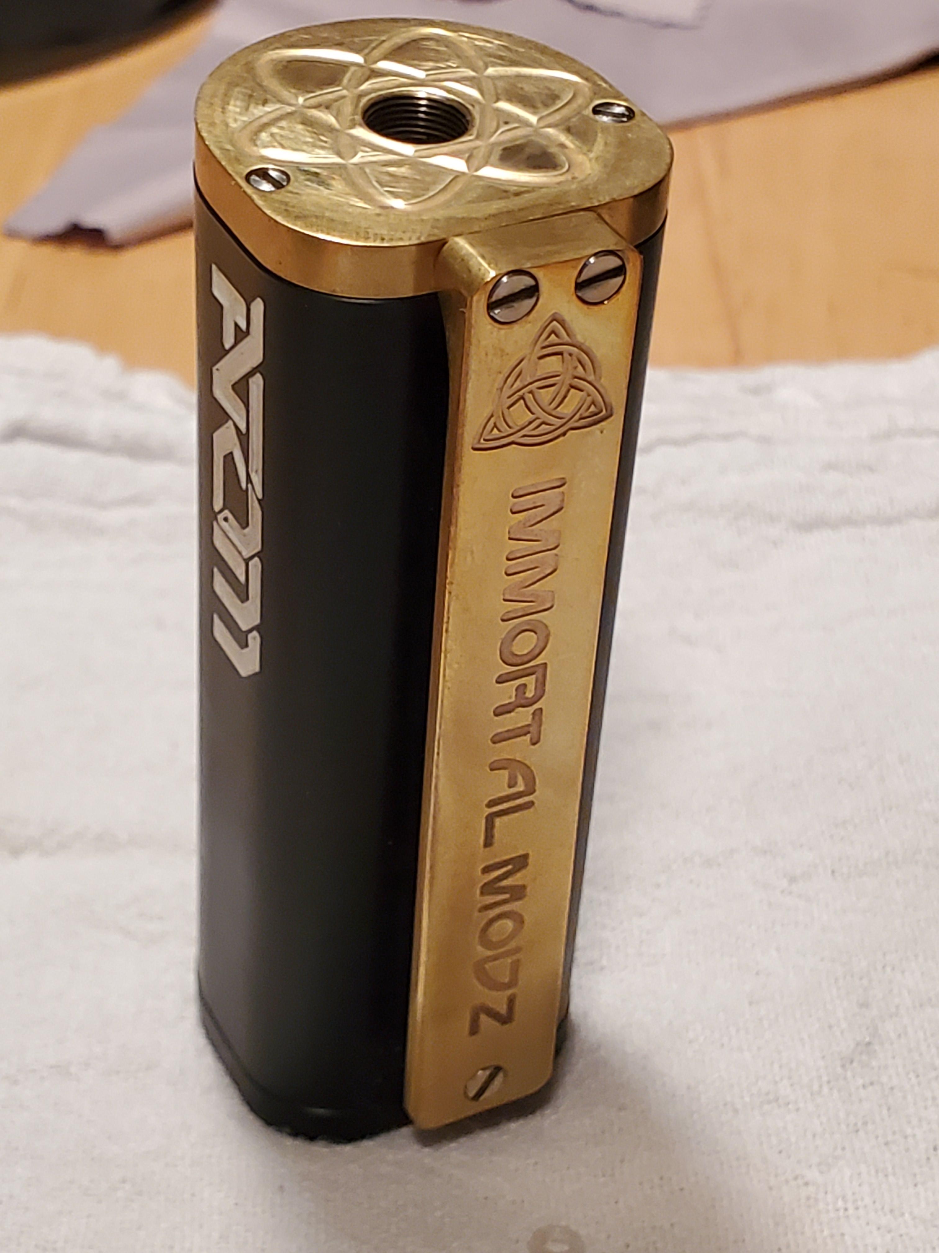 Please close - Immortal Mods Atom 21700 Mech in Black & Brass | Vaping ...